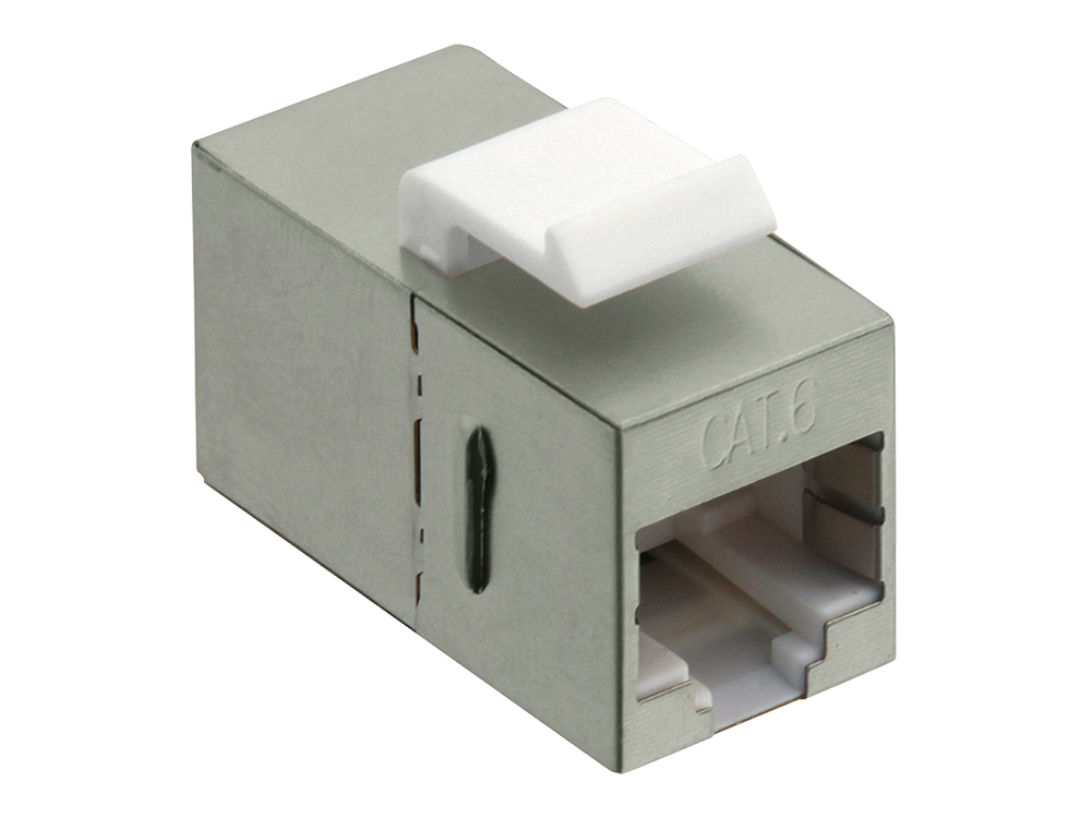 Keystone Verbinder RJ45 Cat.6 voll geschirmt mit Einrastung, LogiLink ...