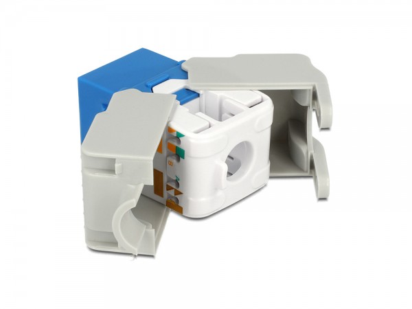 Keystone Modul, Cat.6, RJ45 Buchse an LSA UTP, blau, Delock® [86343 ...